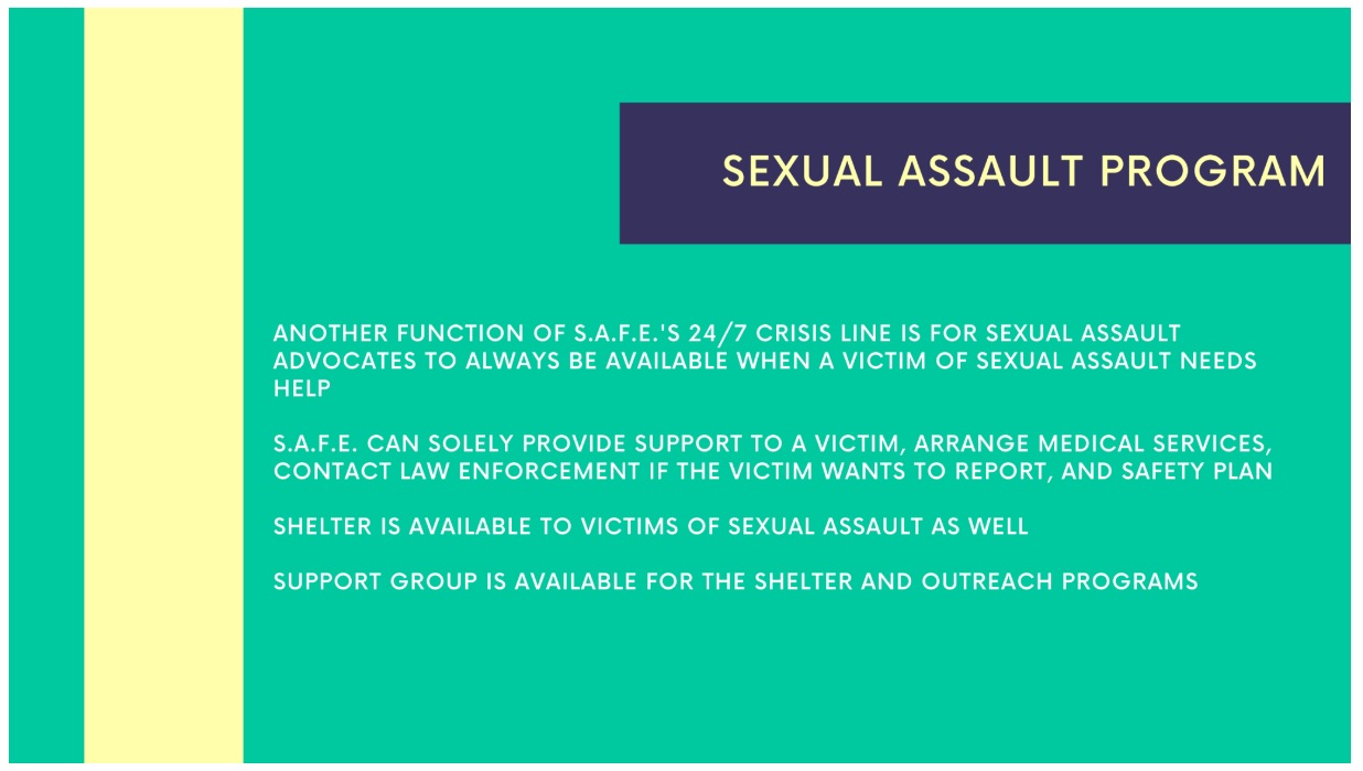 Sexual Assault – Safe Services